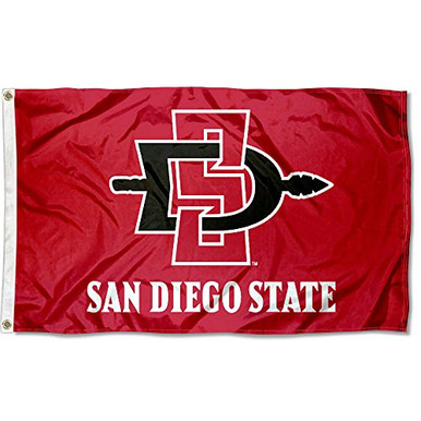 College Flags and Banners Co- SDSU Aztecs New Logo 3x5 Flag ...