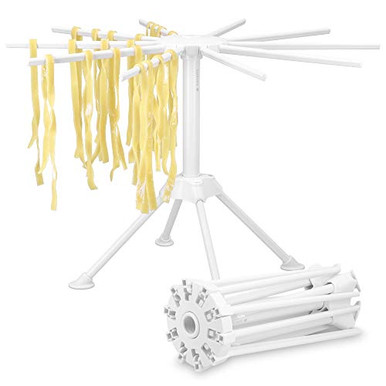Navaris Collapsible Pasta Drying Rack - Folding Tall Spaghetti Noodle ...