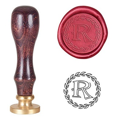 PH PandaHall Letter R Wax Seal Stamp Vintage Retro Brass Head Wooden ...
