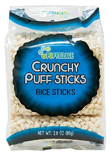 Popvillages Crunchy Rice Roller Snack Organic Rice Puff Stick Snack Low ...