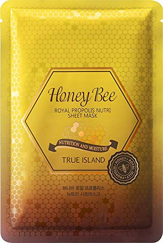 -TRUE ISLAND- Honey Bee Royal Propolis Nutri Sheet Mask-10pc- l Korean ...