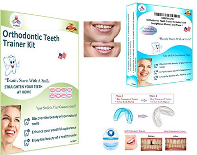 Orthodontic Teeth Trainer Kit Adult Teeth Straightener Phase 1 and ...