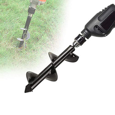 EEEKit Auger Drill Bit Garden Plant Flower Bulb Auger 1-6 x 9 Rapid ...