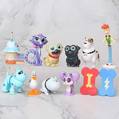 PANASIGN Puppy Dog Pals Action Figures Toys Set of 12 Pcs 1-6~3-2 Bob ...