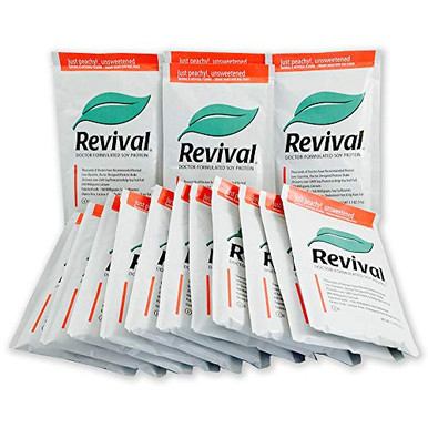 Revival Just Peachy Soy Protein Shake 2 Sweetener Options 20g of ...