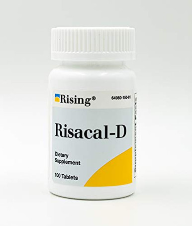 Rising Pharma - Risacal-d - Vitamin D3 and Calcium Supplement - 100 ...
