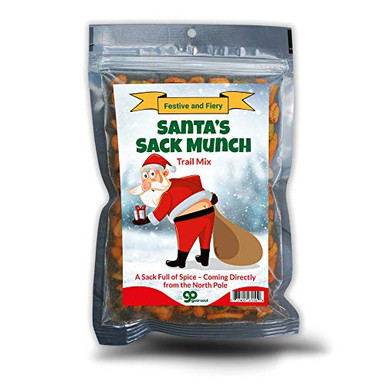 Santas Sack Munch Spicy Trail Mix - Funny mooning Santa Claus design ...
