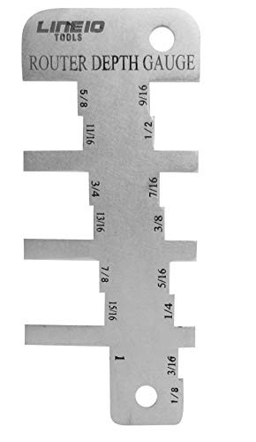 Router Depth Gauge Setup Bit Height from 1-8 to 1 Inch ...