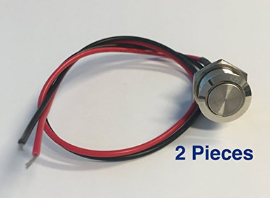 Metal Push Button Relay Switch Momentary Reset Button 2 Wire (12mm ...