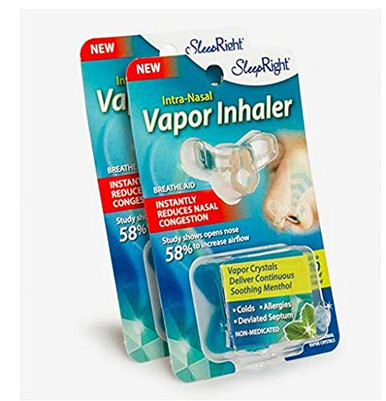 SleepRight Intra-Nasal Vapor Inhaler Nasal Congestion Reducer ...
