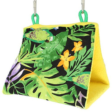 Parrot Happy Hut Pet Cozy Cage Snuggle Tent Bunk Hammock Bird Toy Craft ...