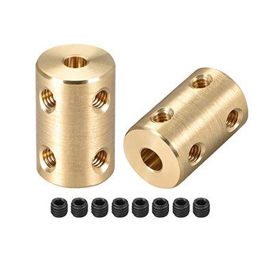 uxcell 4mm to 5mm Bore Rigid Coupling Set Screw L22XD14 Copper Shaft ...