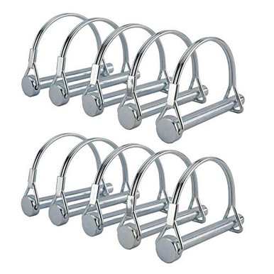 AuInn Wire Lock Pins 1-4 Inch x 1-3-4 inch Shaft Locking Pin Heavy Duty ...
