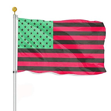 jiashu Afro American Flag 3x5 Outdoor- African American Black ...