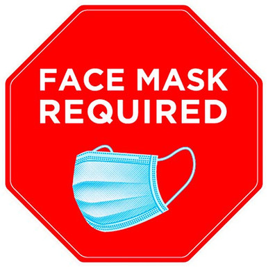 Face Mask Required Sign -5 PCS- for Store Front or Business 7x 7 Custom ...