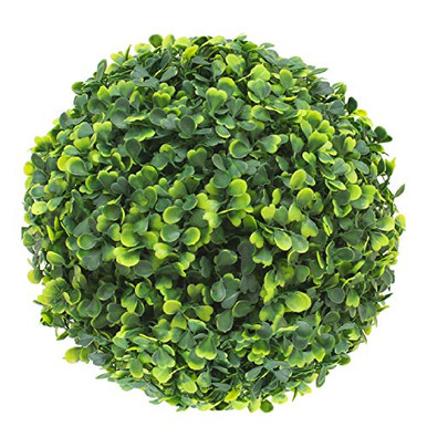 SunnyRoyal 8 Inch Artificial Boxwood Ball Topiary Lifelike Plants Half ...