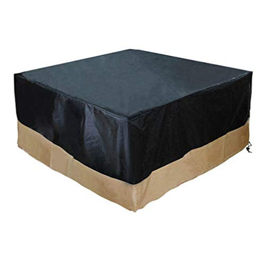 ProHome Direct Fire Pit Cover Waterproof 600D Heavy Duty Square Patio ...