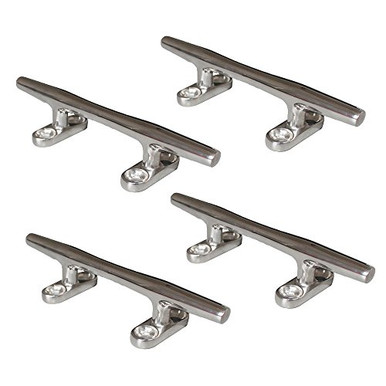 X-Haibei 4 pcs 6 inch Boat Rope Cleats Stainless Steel Open Base Cleats ...