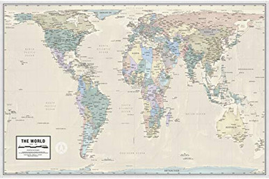 Gall Orthographic World Map - Most Accurate World Map - Countries are ...