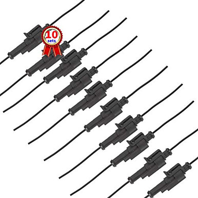 10 Sets 1 Pin Way 16AWG Waterproof Electrical Connectors Kit 1-5mm ...