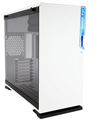 InWin 101 White ATX Mid Tower Gaming Computer Case with Tempered Glass ...