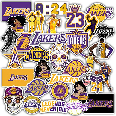 Stickers Pack Los Angeles Vinyl Lakers Aesthetic Stickers Pack of 33 ...