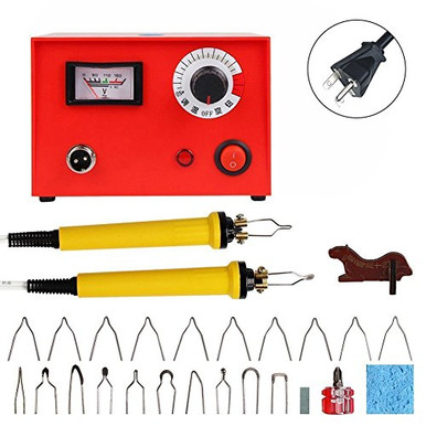 TOPCHANCES Wood Burning Kit, 110V 50W Variable Temperature Control Wood ...