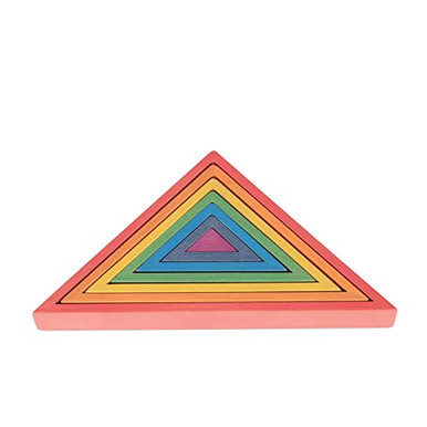 TickiT - 73418 Wooden Rainbow Architect Triangles - Nesting Puzzle ...