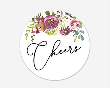 Cheers Wedding Stickers Engagement Party Wedding and Bridal Shower ...