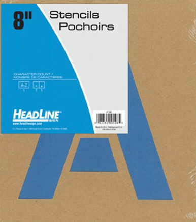 Headline Sign 108 Stencil Set 8-Inch Capital Letters A to Z ...