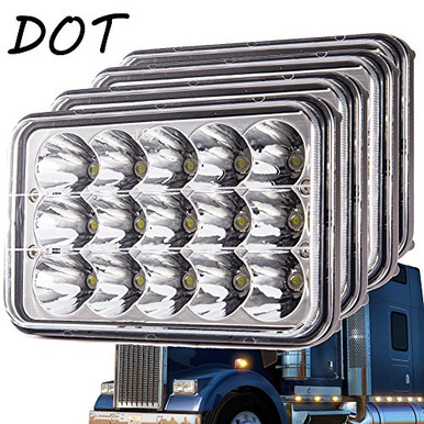 Classic 4X6 Inch Daymaker Led headlights for for H4651 H4652 H4656 ...