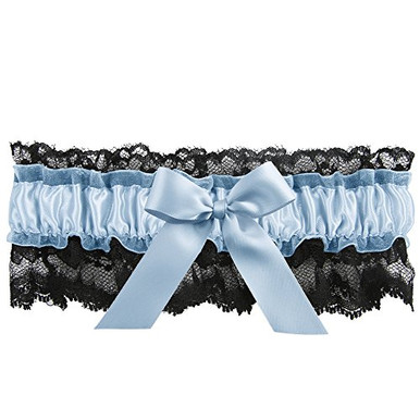 Ivy Lane Design Britney Garter Black-Light Blue - Warehousesoverstock