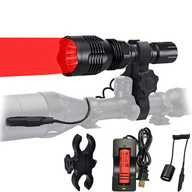 WINDFIRE WF-802 RED Cree LED Coyote Hog Hunting Light Tactical ...