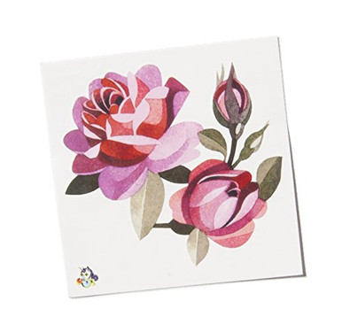 TattooYou Pink Roses Temporary Tattoo for Women - Finest Quality ...