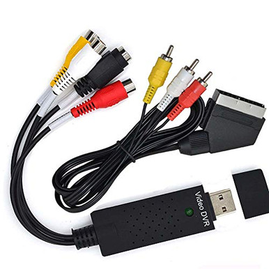 VHS Digital Video Converter USB 2-0 Capture With Scart To RCA Cable For ...