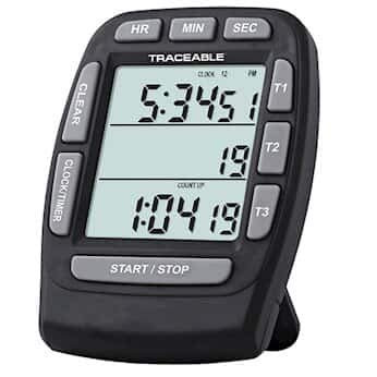 Digi-Sense Traceable Triple-Display Digital Clock-Timer - Warehousesoverstock