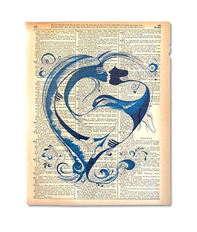 True Love Upcycled Vintage Dictionary Art Print 8x10 UNFRAMED Love ...