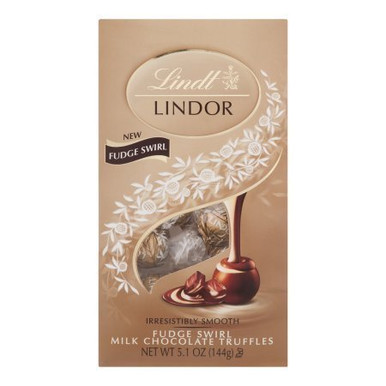 Lindt Lindor Milk Chocolate Truffles Fudge Swirl 5-1 OZ ...