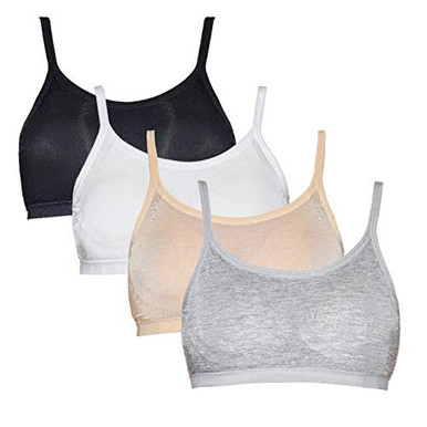 VeaRin Girls Adjustable Straps Seamless Cami Bra with Padding Lined ...