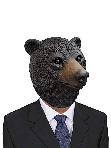 AQKILO Animal mask Halloween Party and Masquerade Costumes Latex Bear ...
