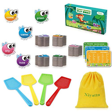 Niyattn Sight Word Games - Upgraded Sight Word Fly Swat Game for ...