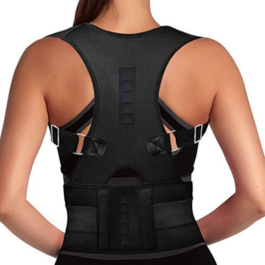 Magnet Back Brace Posture Corrector- Fully Adjustable Support Belt ...
