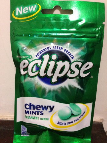 Wrigleys Eclipse Spearmint Chewy Mints Powerful Fresh Breath x 5 packs ...