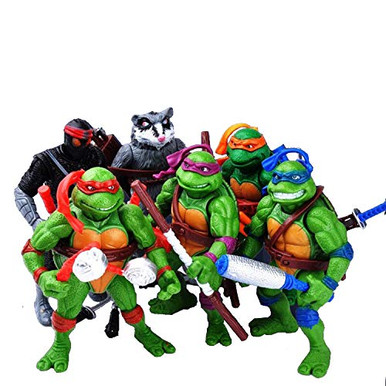 City hero Turtles 6 PCS Set New - Mutant Ninja Action - TMNT Action ...