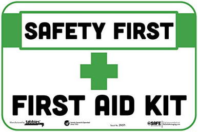BeSafe MessagingSafety First First Aid Kit 3-Pack 9x6 Bright Bold ...