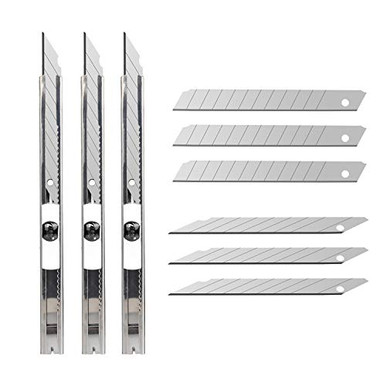 Utility Knife Box Cutters Retractable Razor Knife with Snapper Extra ...