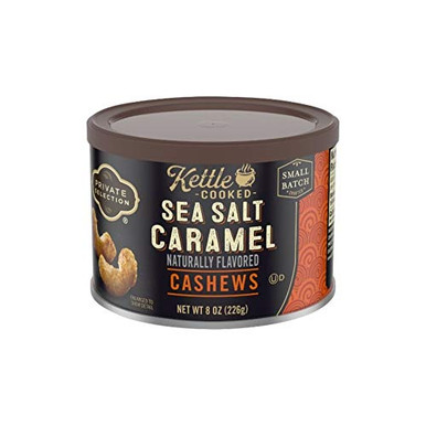 Private Selection Kettle Cooked Sea Salt Caramel Cashews 8 oz -2 pack ...
