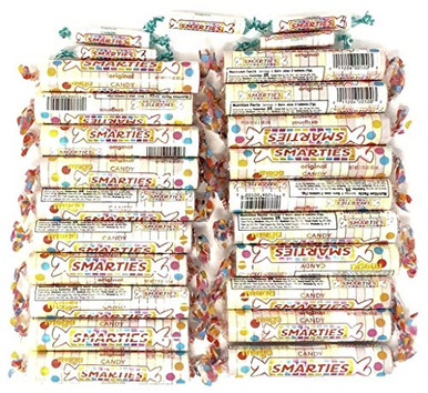 Mega Jumbo Smarties Candies -Pack of 20 Rolls- - Free 5 Smarties Rolls ...