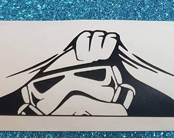 MAF-Star Wars Inspired -Stormtrooper 2 Peeking - Funny Vinyl Decal ...