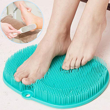 Shower Foot Scrubber and Cleaner with Non-Slip Suction Cups Massager ...